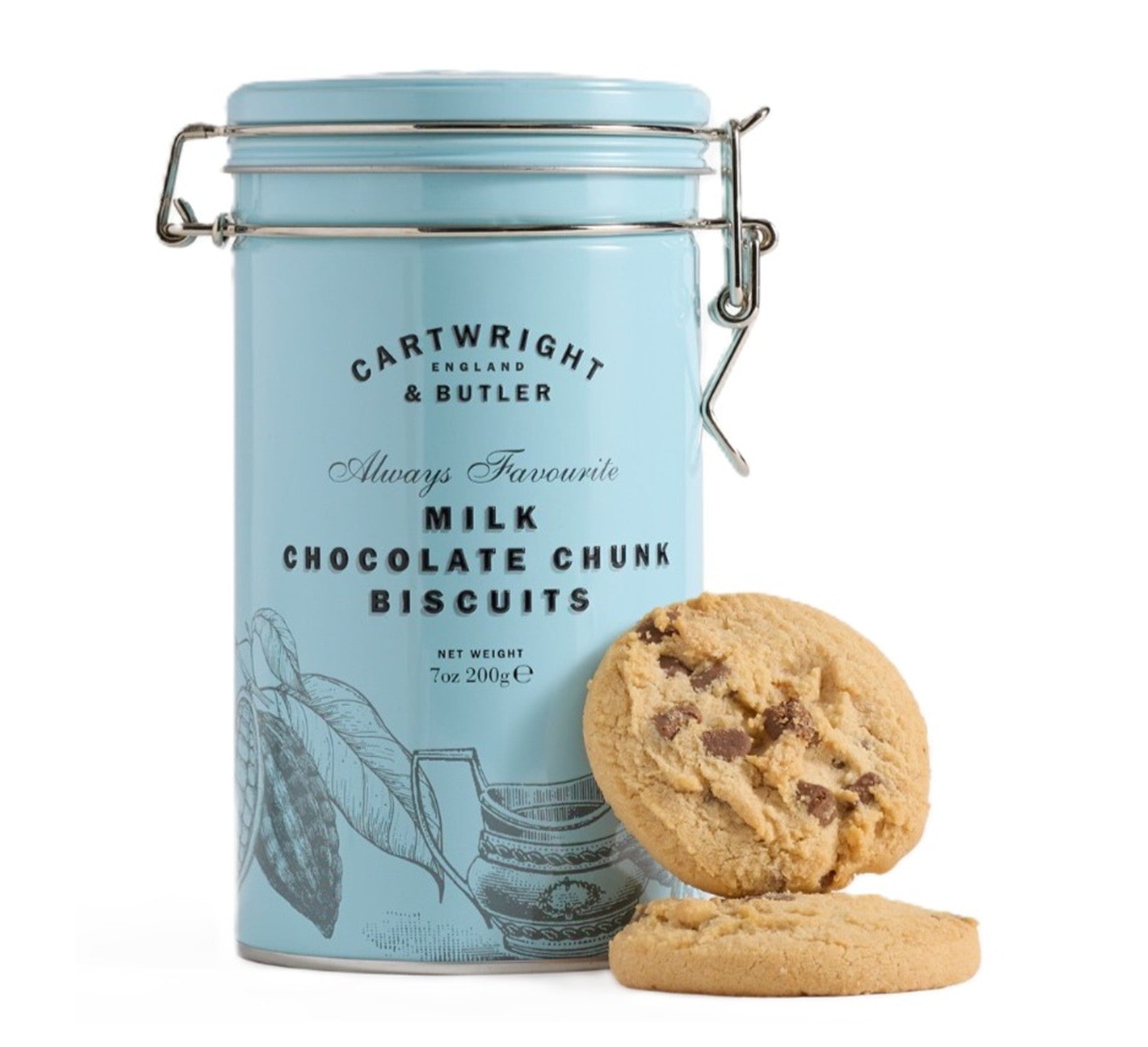 Cartwright & Butler Milk Chocolate Chunk Biscuits in Tin 200g – Partridges