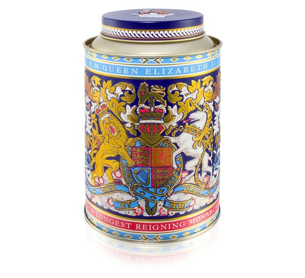 Longest Reigning Monarch Tea Caddy 125g – Partridges