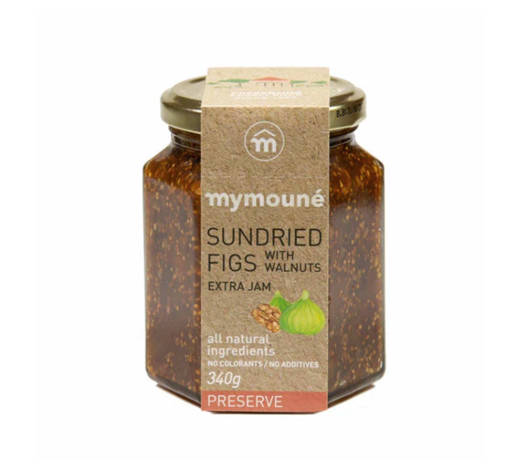 Mymoune Sundried Figs with Walnuts Extra Jam 340g – Partridges