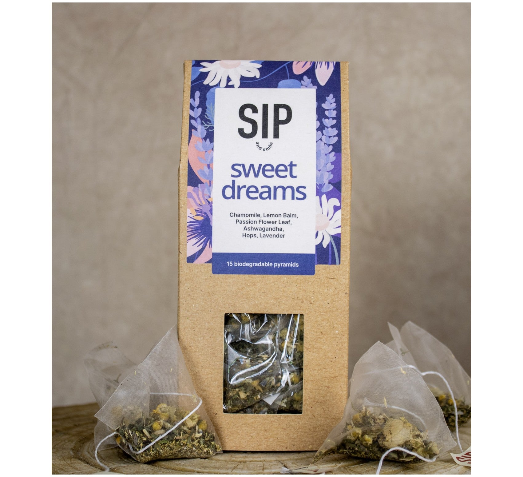 Sip and Smile Sweet Dreams Tea 15 Tea Bags – Partridges